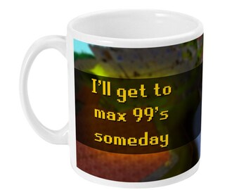 Runescape Tea Cup, Funny OSRS Inspired Coffee Mug Gift, Old School Meme ...
