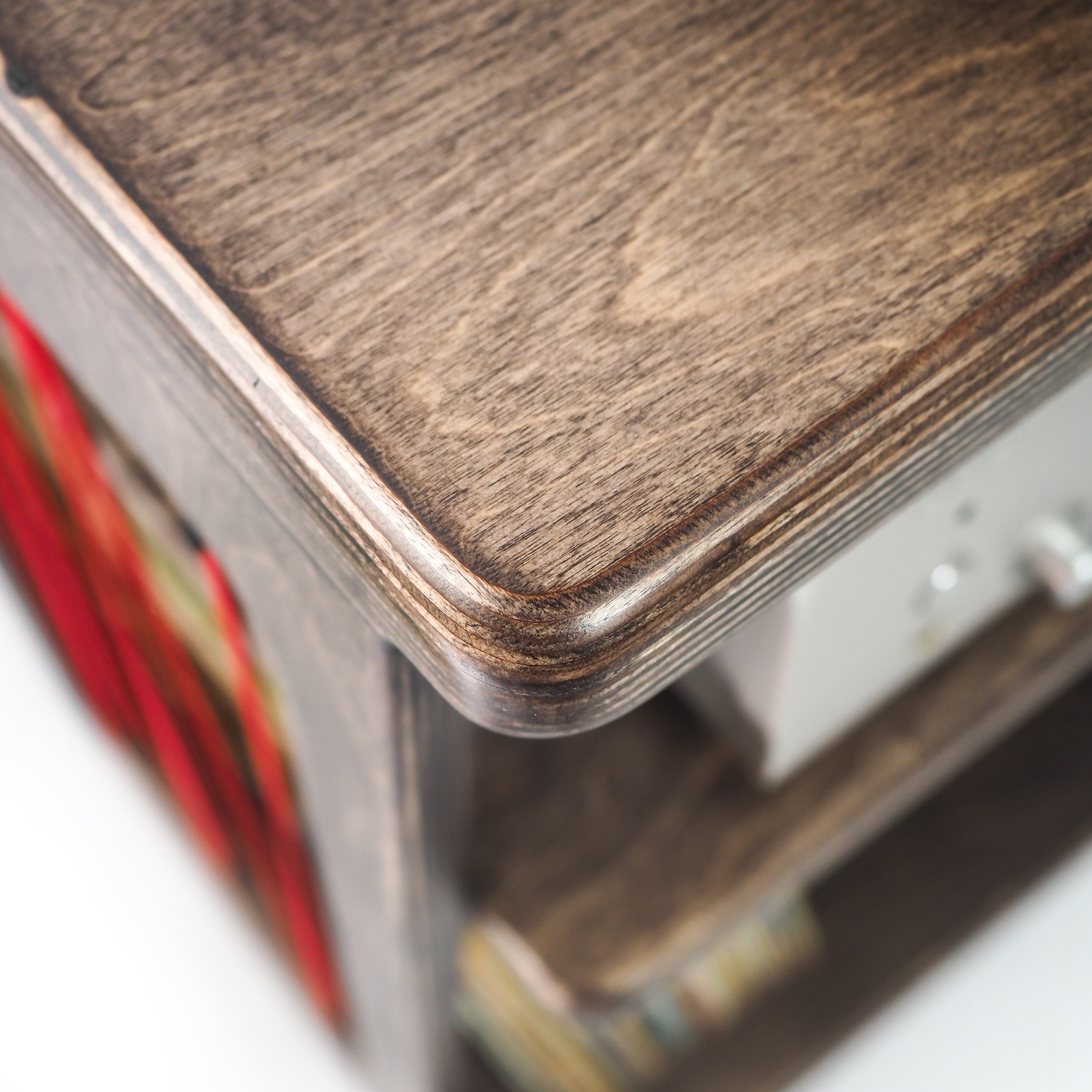 Mid Century Modern Turntable Stand, Wooden Record Player Table, Vinyl ...