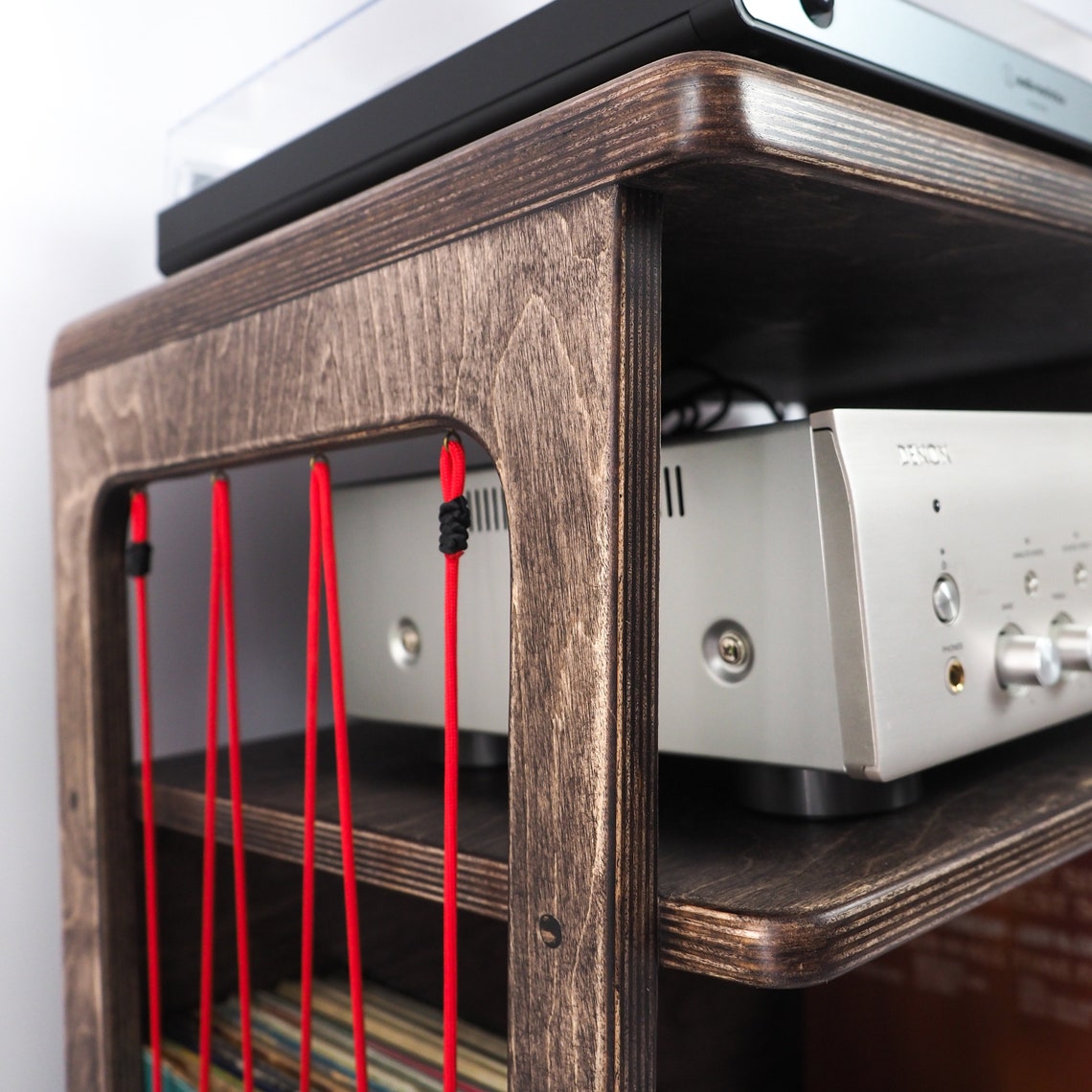 Mid Century Modern Turntable Stand Wooden Record Player | Etsy