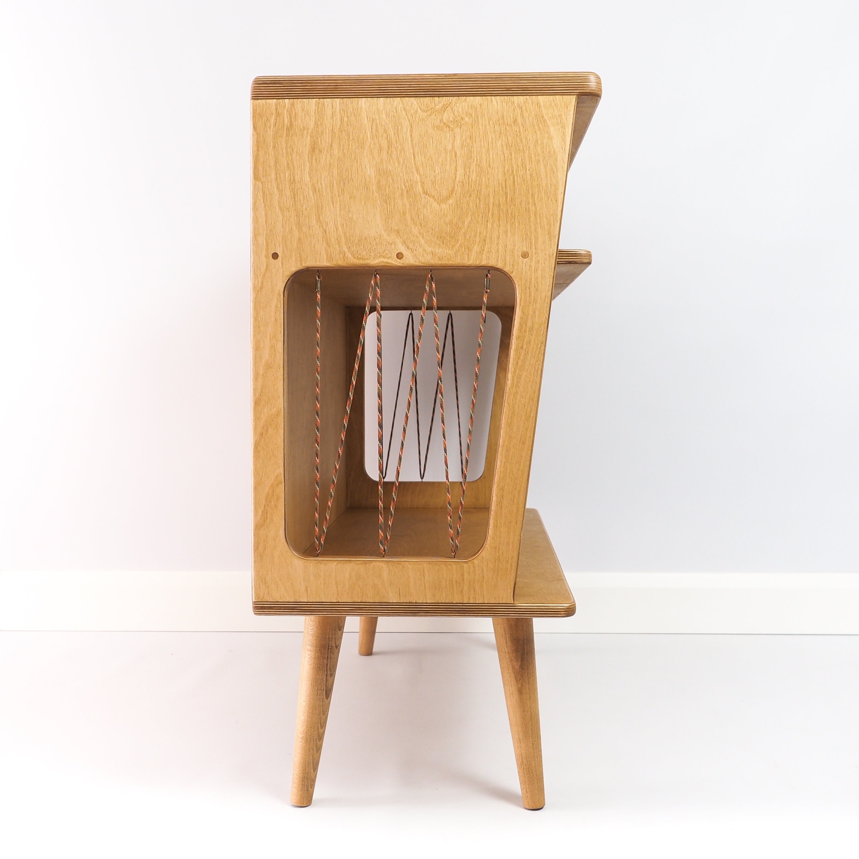 Mid Century Modern Record Player Stand / Vinyl Storage / - Etsy