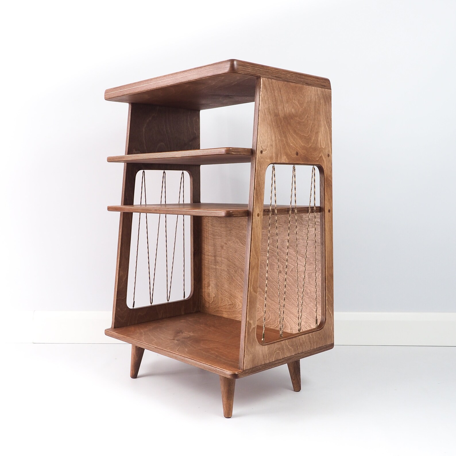 Mid Century Modern Record Player Table / Vinyl Records Storage - Etsy