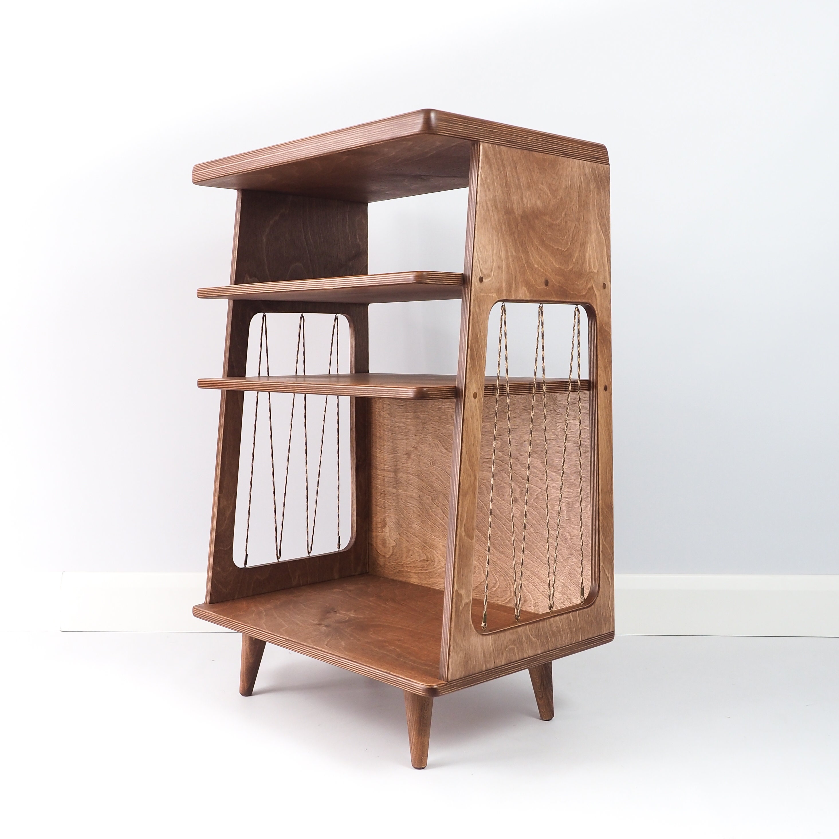 Mid Century Modern Record Player Table / Vinyl Records Storage - Etsy UK