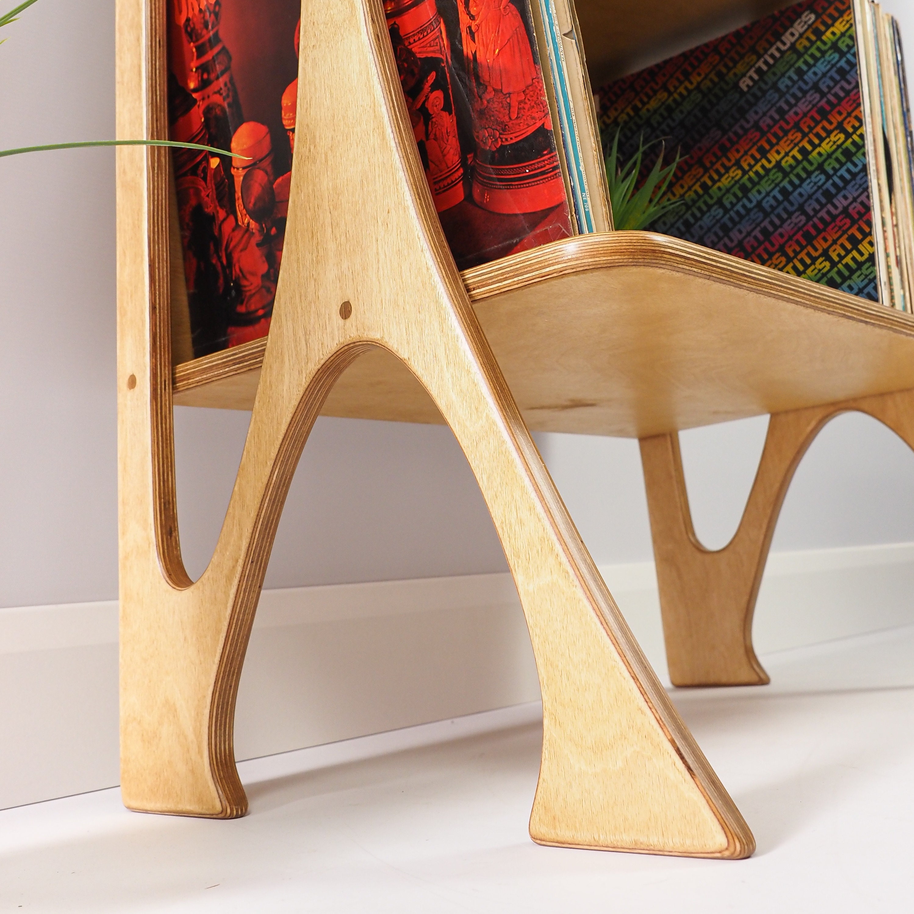 Mid Century Modern Turntable Stand Wooden Record Player - Etsy UK