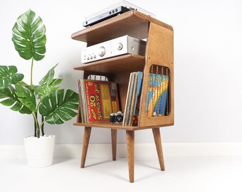 Retro Turntable Stand / Mid Century Style Record Player Stand - Etsy UK