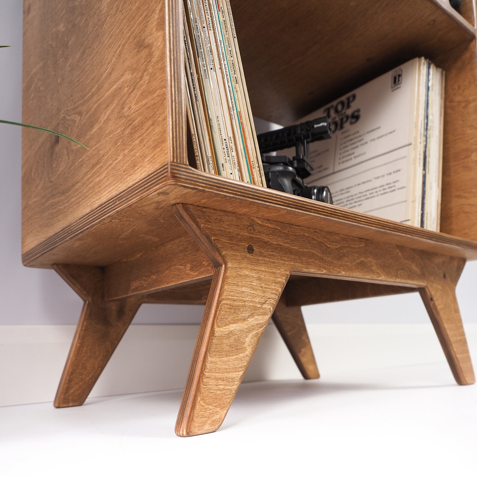 Vinyl Record Turntable Stand , Modern Player Table, Vinyl Storage ...