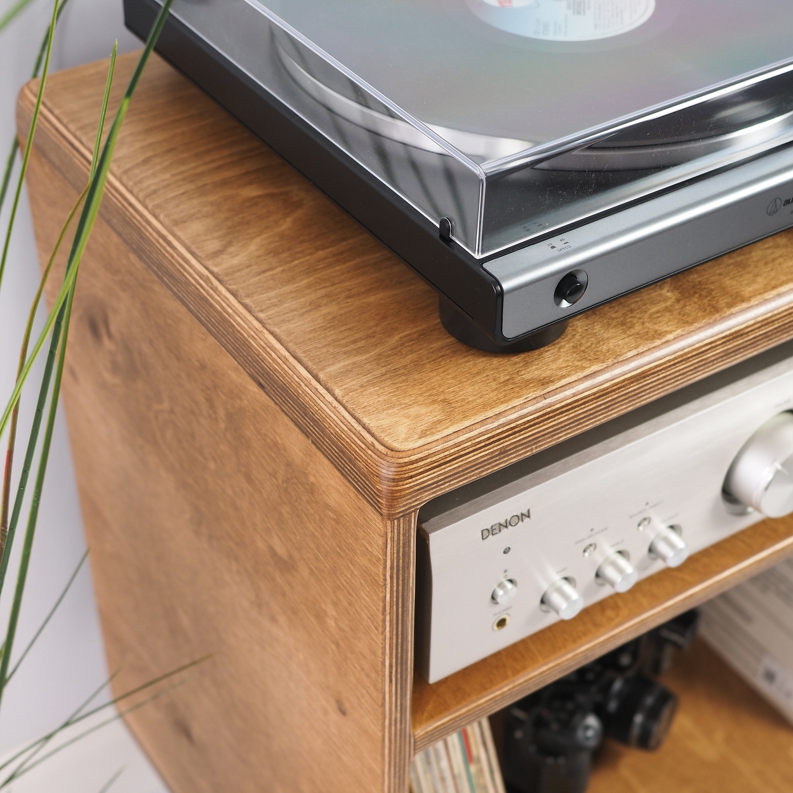 Vinyl Record Turntable Stand , Modern Player Table, Vinyl Storage ...