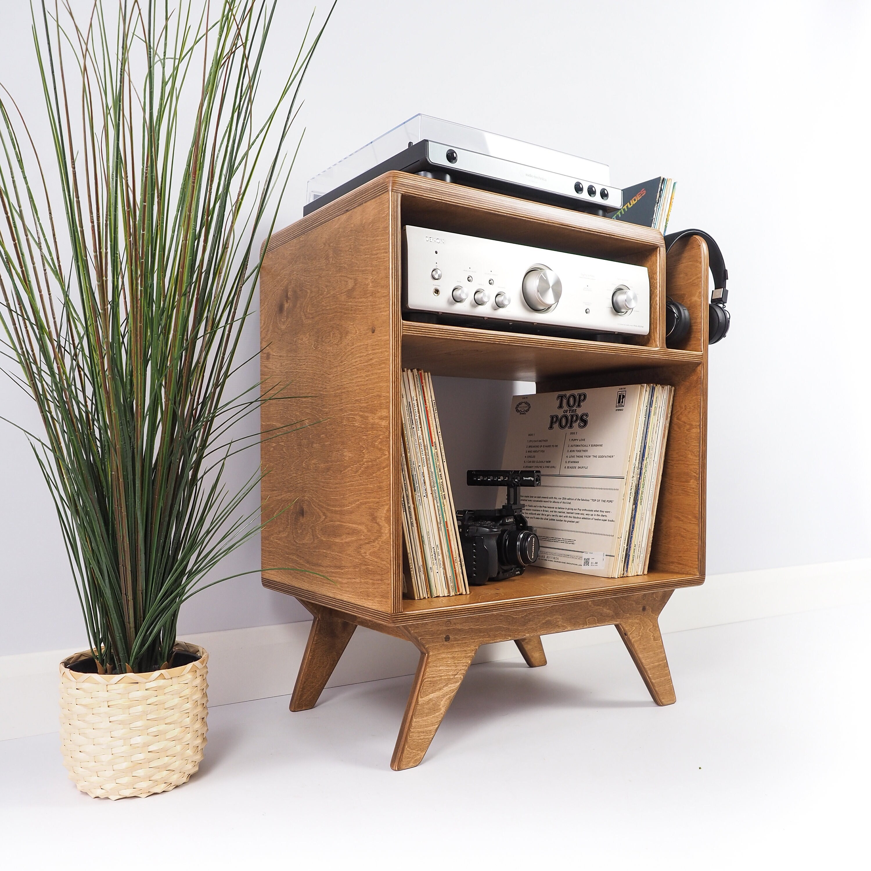 Vinyl Record Turntable Stand Modern Player Table Vinyl - Etsy