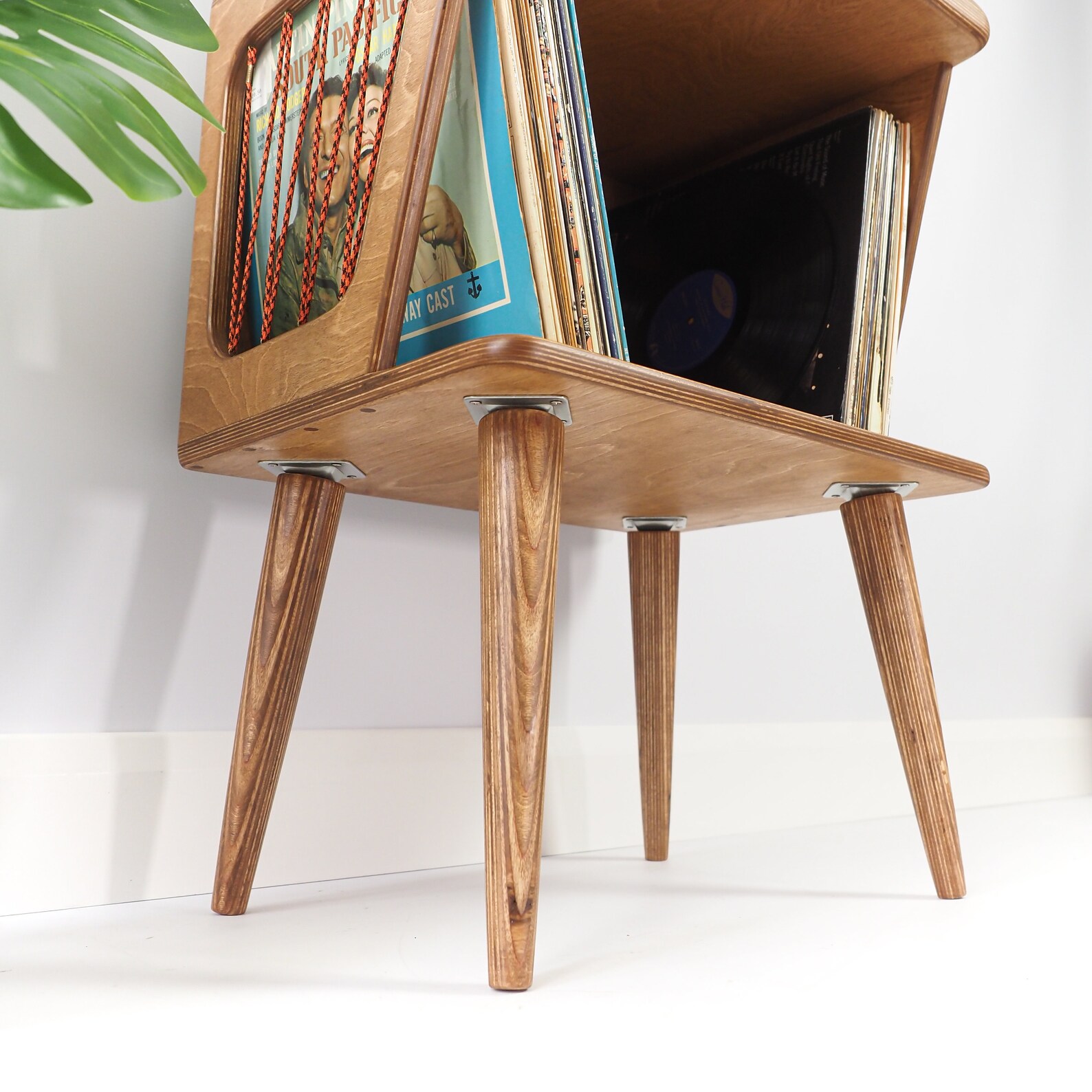 Retro Turntable Stand / Mid Century Style Record Player Stand - Etsy UK