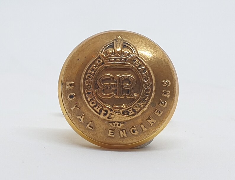 Historical King Edward VIII, Royal Engineers Button Cufflinks, Military ...
