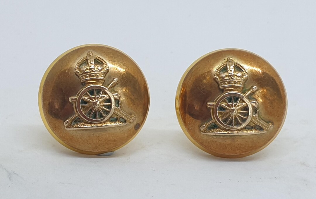 Historical First World War, Royal Artillery Button Cufflinks, King ...
