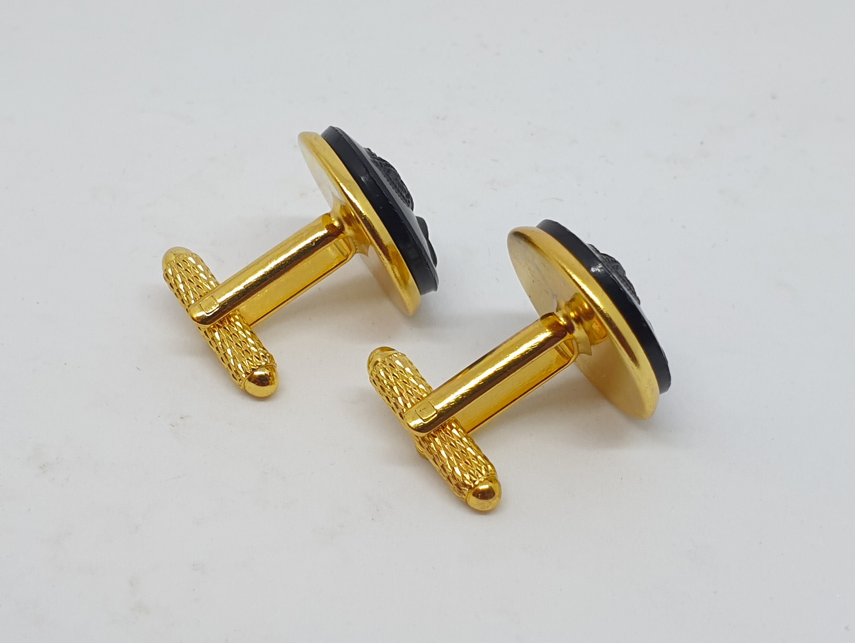 Historical WWII Cufflinks, Royal Air Force Black Buttons, Military RAF ...