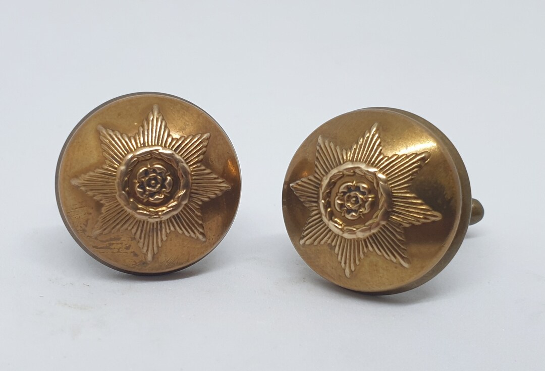 Historical First World War, East Yorkshire Regiment Button Cufflinks ...
