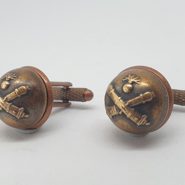 Military Cufflinks Artillery - Etsy