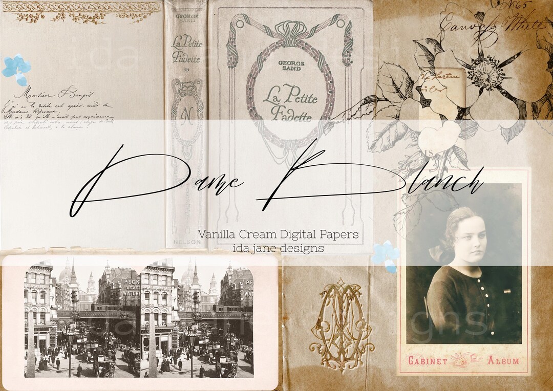 DAME BLANCH - Digital Download Collection of White to Cream Shades of ...