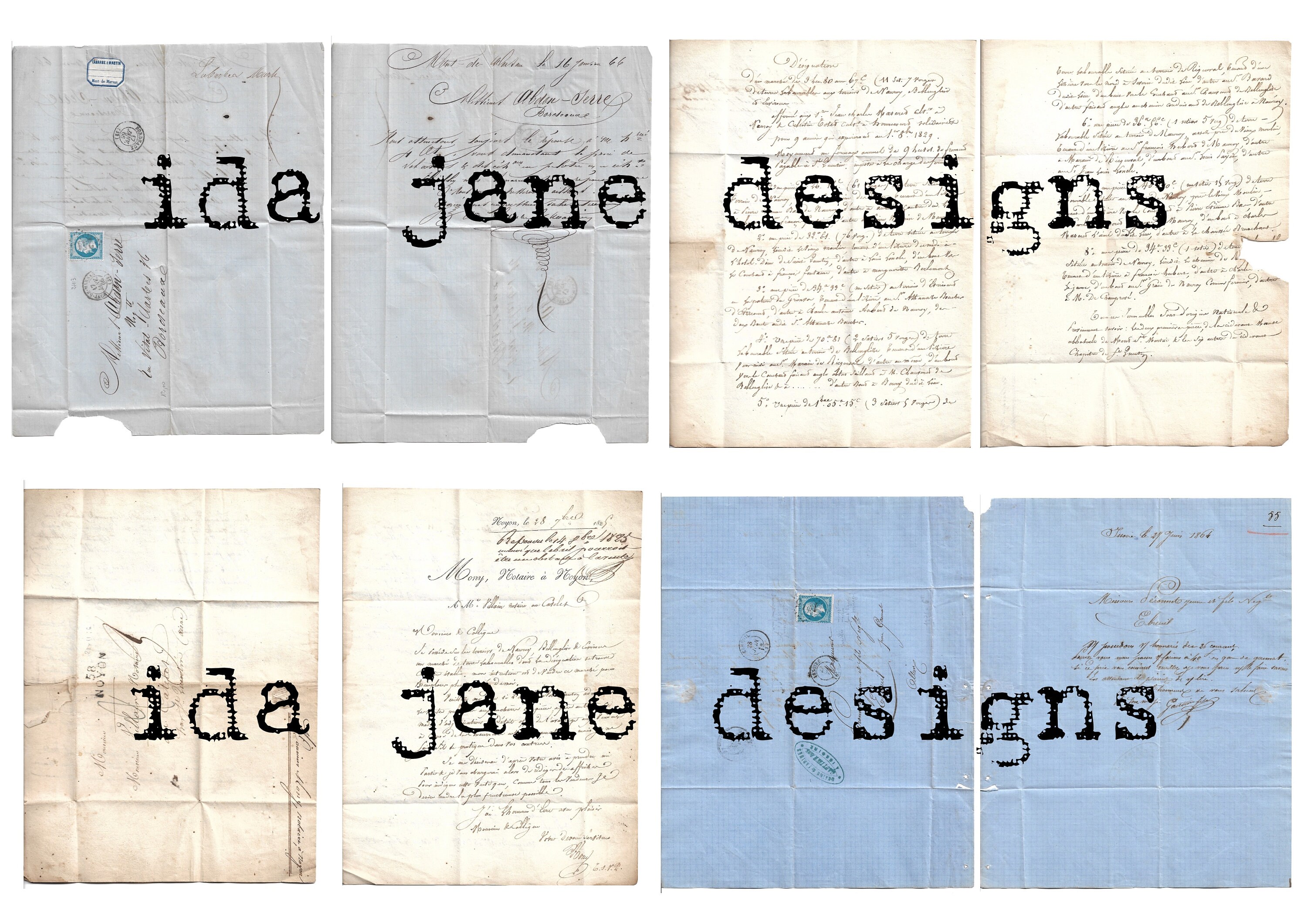 Vintage French Envelope Collection for Journals and Creative - Etsy