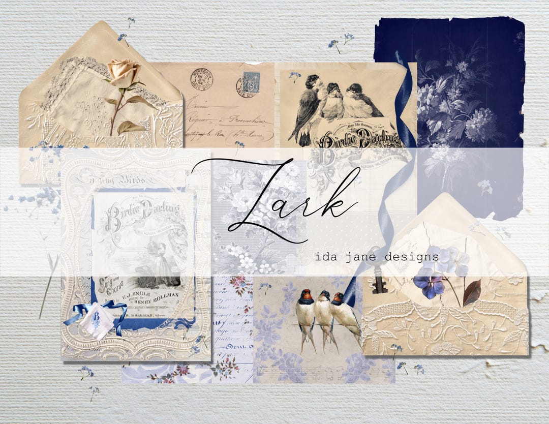 Lark Printable Digital Collection of Designed Papers for Journals and ...