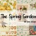 The Spring Garden - Vintage Easter Digital Download Papers and Post ...