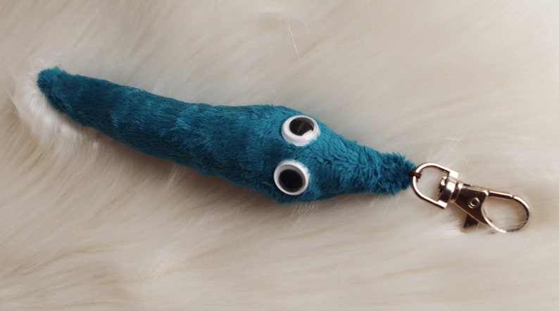 Worm on a String Keychain Custom Made - Etsy