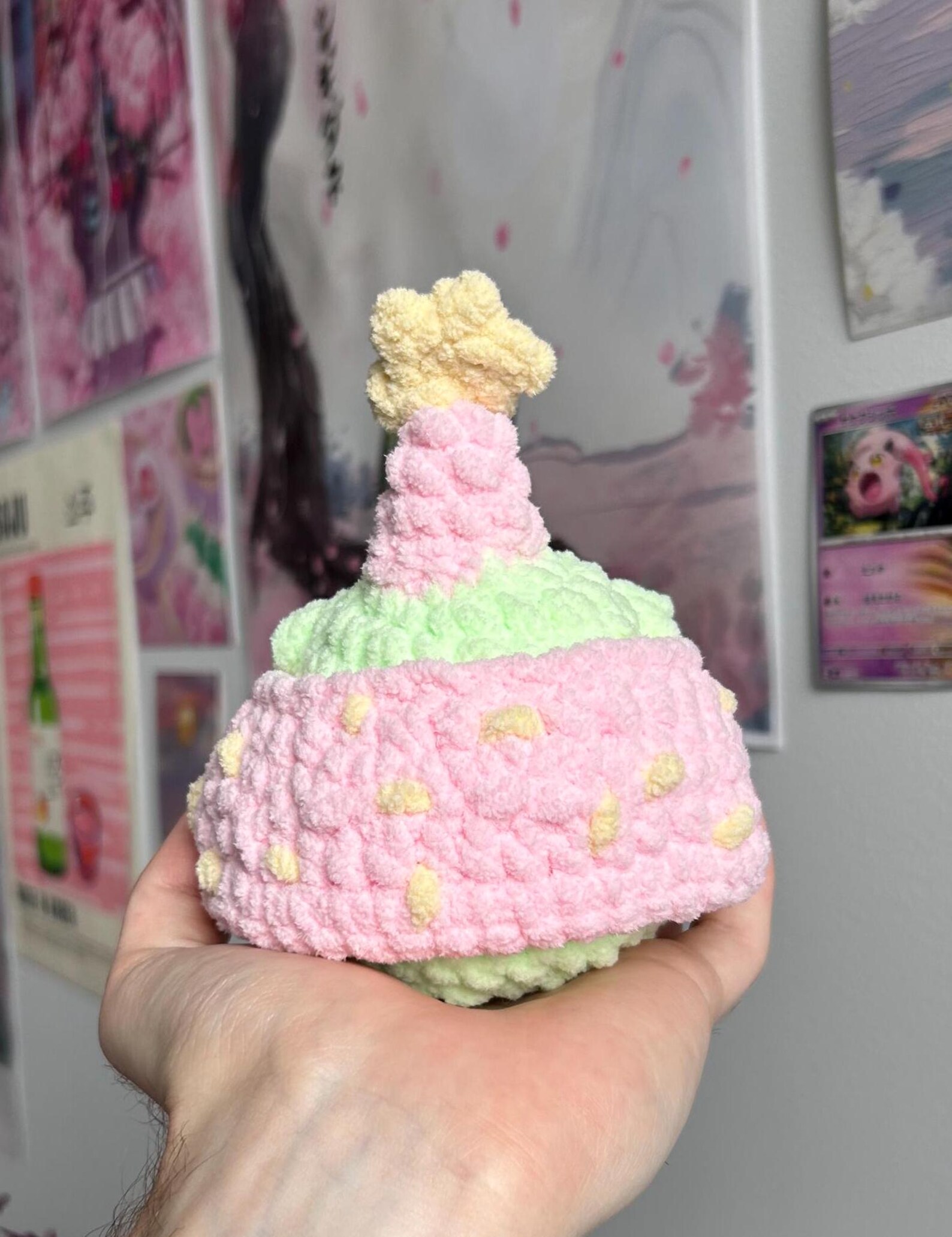 Handmade Crochet Frog Wizard Plushie Cute Frog Mage Stuffed Toy Magical ...