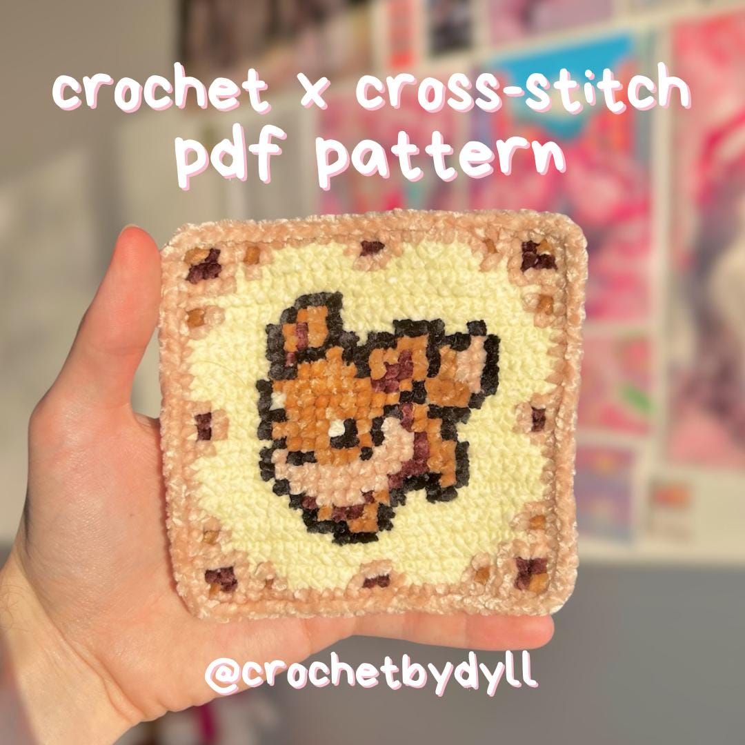 Normal-type Evolution Crochet X Cross-stitch Tile Pattern PDF - Etsy