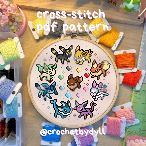 Pokemons Cross Stitch - Etsy
