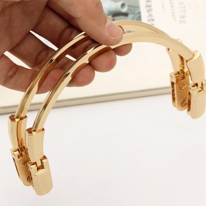 1pair Metal Purse Handle Gold Bag Handle Metal Handle Purse Frame Purse ...