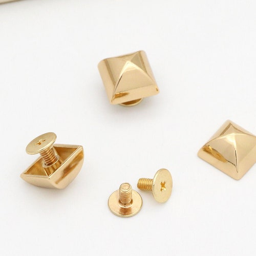 10set 12mm Screw Rivets Gold Screw Studs Screw Back Rivet - Etsy