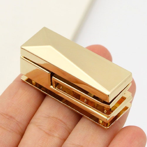 Gold Purse Lock Twist Lock Bag Lock Turn Lock Purse Hardware - Etsy