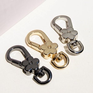 4pcs 3/89mm Swivel Clasp Swivel Hook Purse Clasp Keychain Bag Chain ...