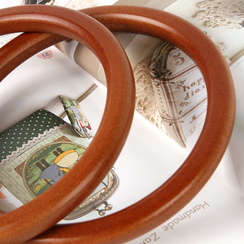 1pair Wooden Handle Bag Handle 14cm5.5 In Handbag Handles - Etsy