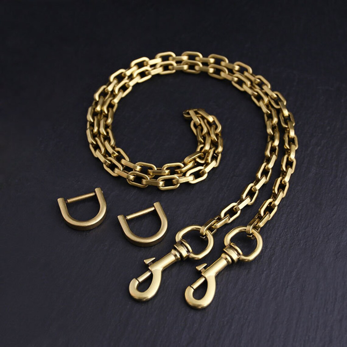 Antique Gold Chain Strap With D Rings Bag Chain Replacement - Etsy