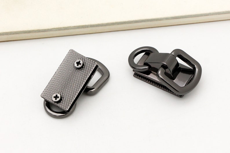 4pcs Gunmetal Chain Connector Bridge Buckle Screw D Ring Screw ...