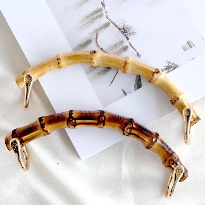 1pair Bamboo Handle Bamboo Purse Handle Bamboo Bag Handles - Etsy