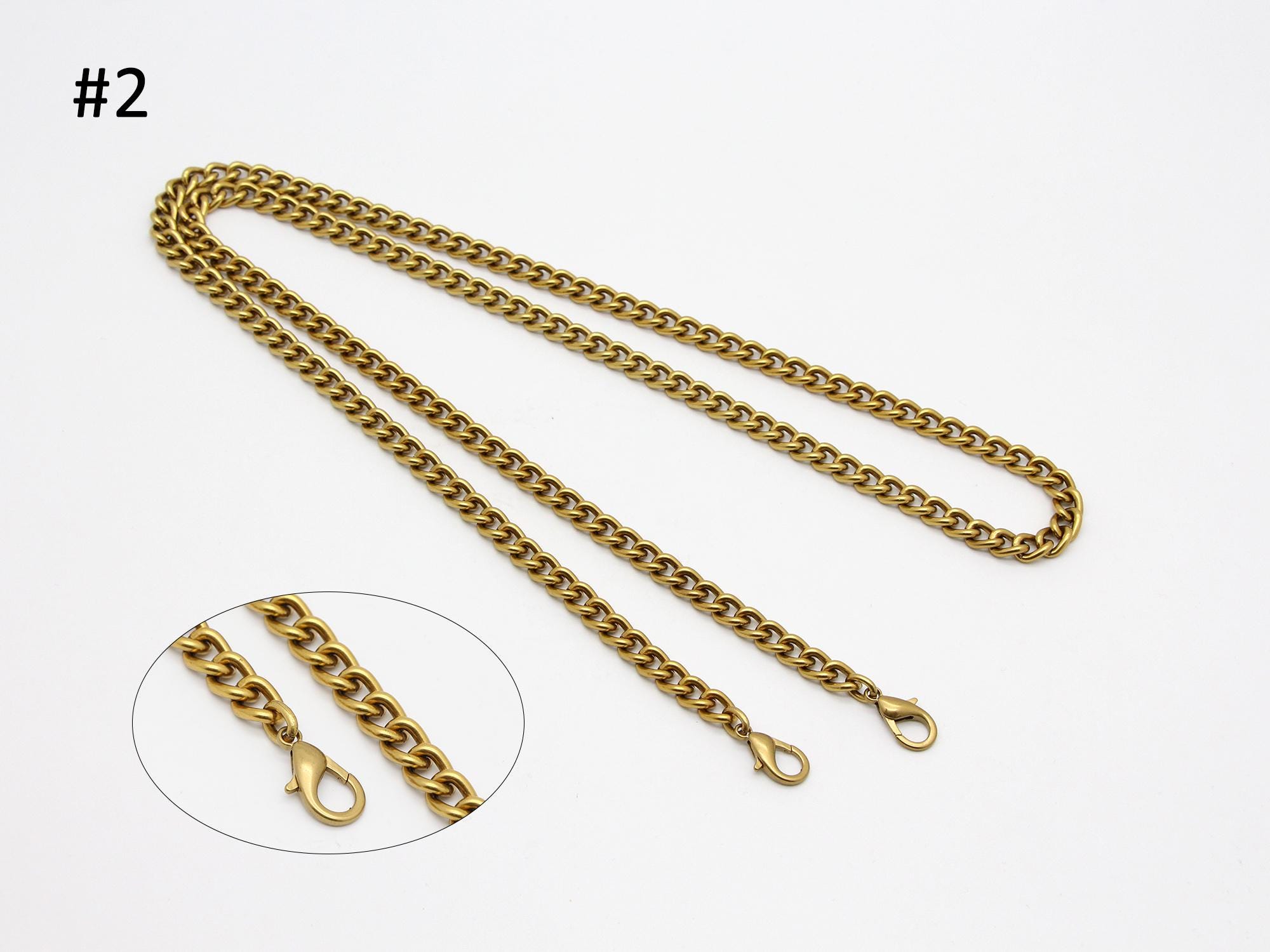 Antique Gold Chain Strap Bag Chain Replacement Strap Purse Chain Bag ...