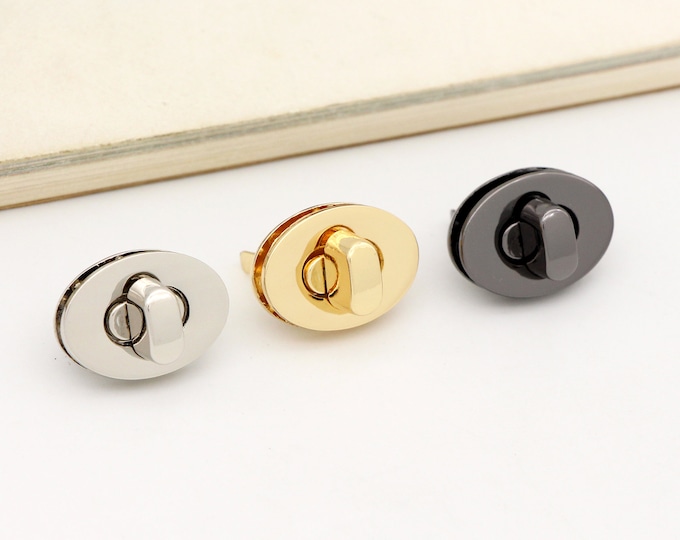 Purse Lock Gold Twist Lock Bag Lock Purse Locks Turn Lock Bag Hardware ...
