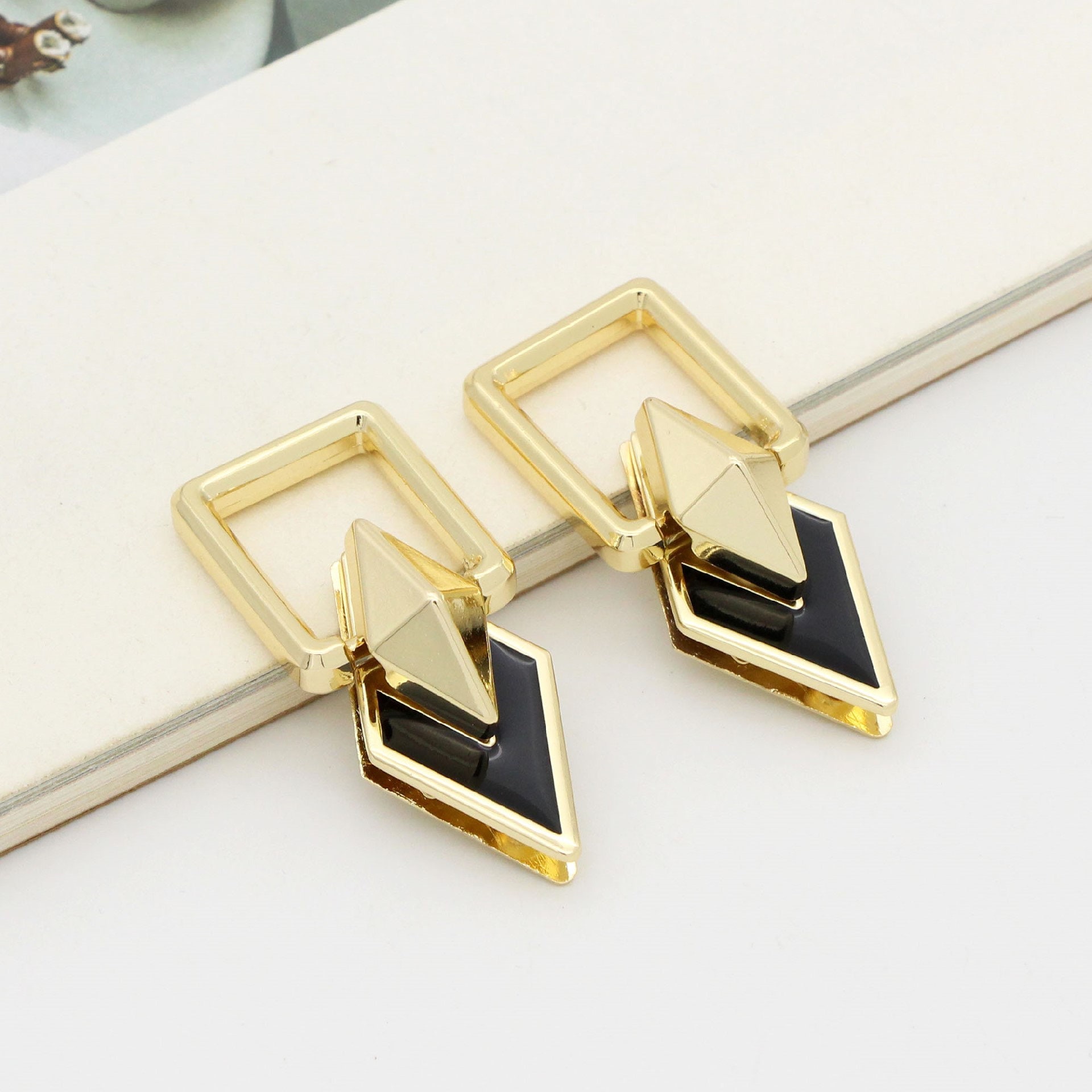 4pcs Gold Screw Connector Screw D Ring Bridge Buckle Chain - Etsy