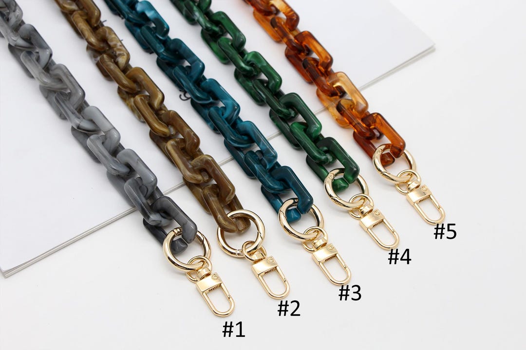 Bag Chain With Swivel Clasp Acrylic Chain Purse Chain Bag Handle ...
