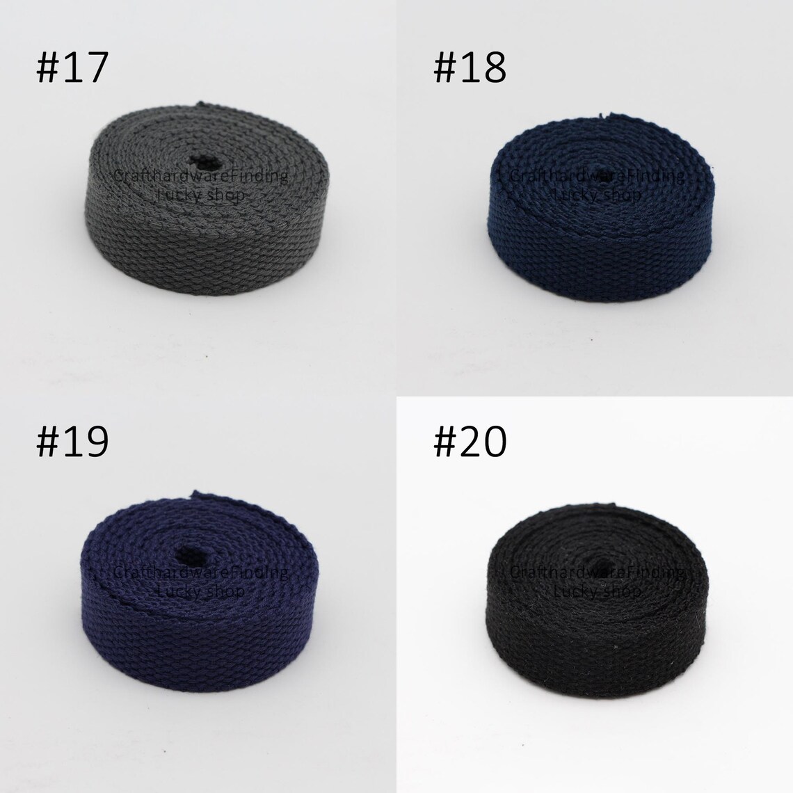 Cotton Webbing 3/4" Wide Webbing Bag Handles, Bag Strap for Tote Bag ...