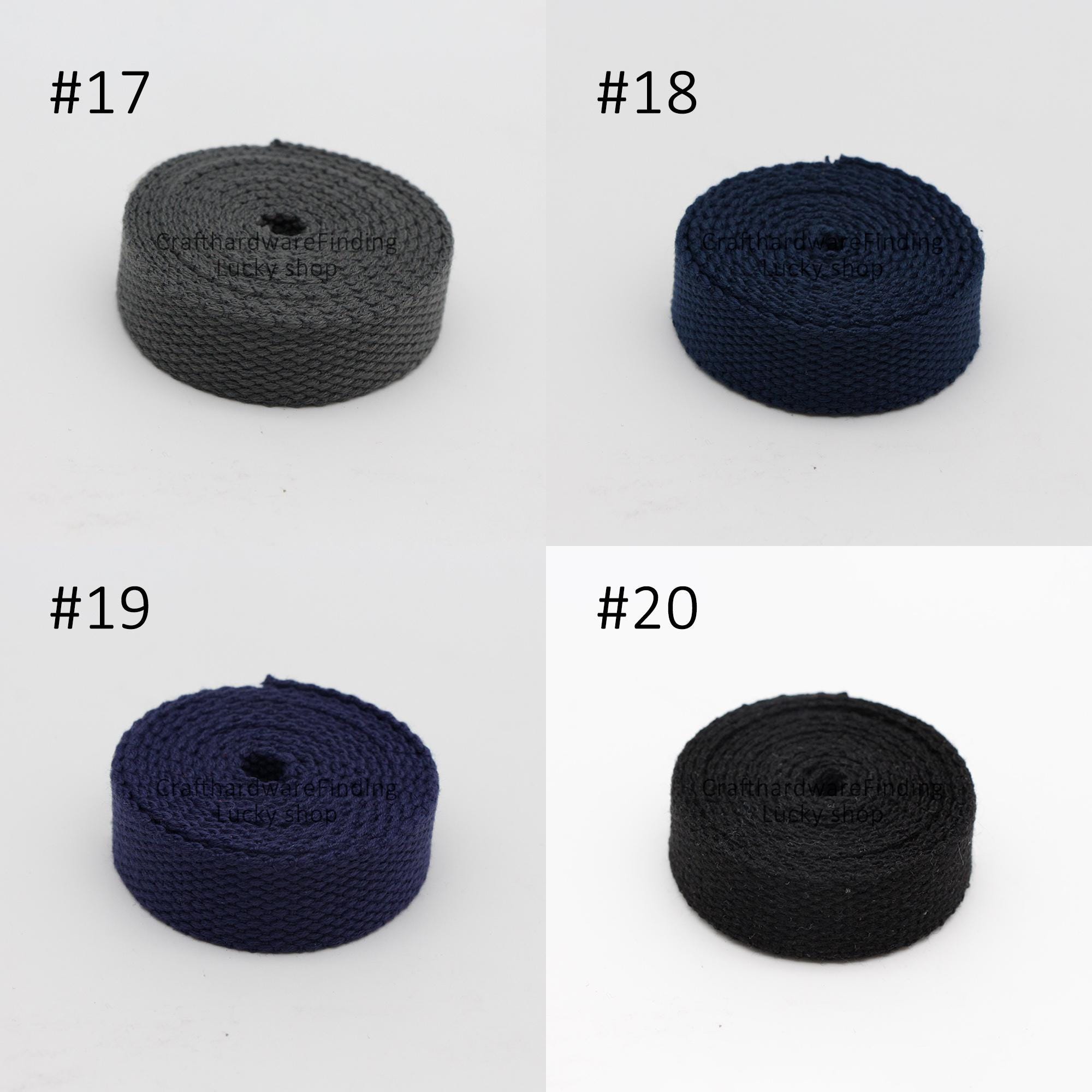 Cotton Webbing 3/4" Wide Webbing Bag Handles, Bag Strap for Tote Bag ...