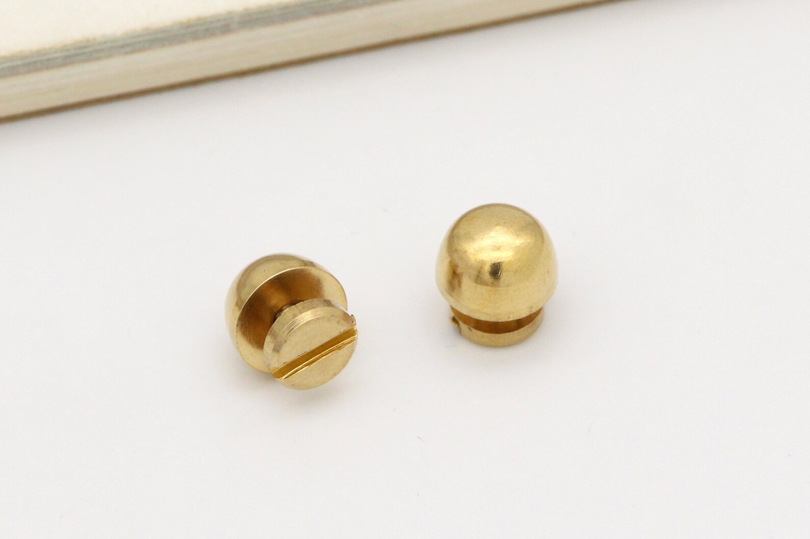 10set 10mm Solid Brass Screw Rivets Dome Rivet Screw Back Stud - Etsy