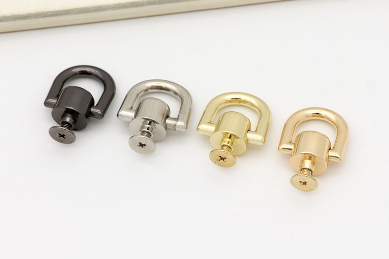 4pcs Screw rivets swivel d ring chicago rivet Screw Studs | Etsy