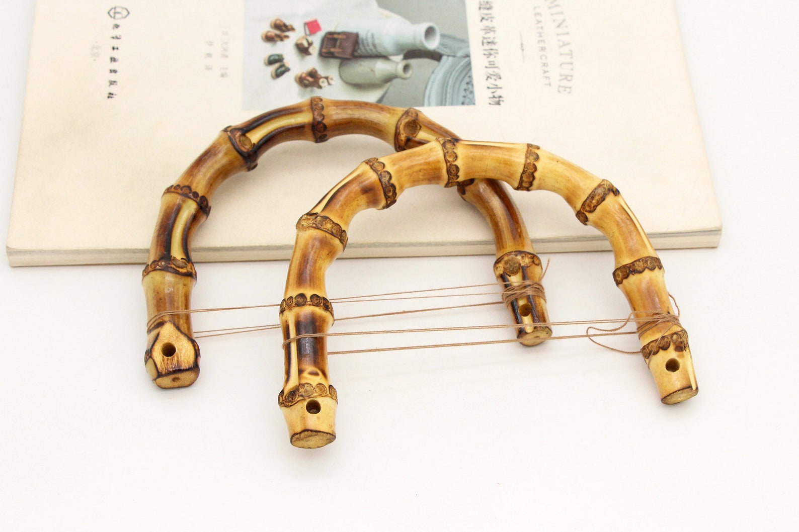 1pair Bamboo Purse Handle Bamboo Handle Purse Handles Bamboo Bag ...
