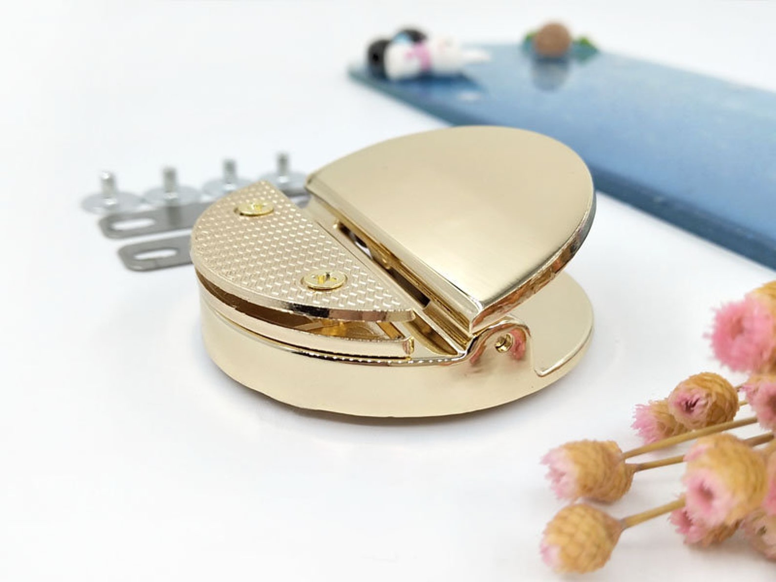 Gold Purse Lock Round Bag Lock Twist Lock Metal Lock Purse - Etsy