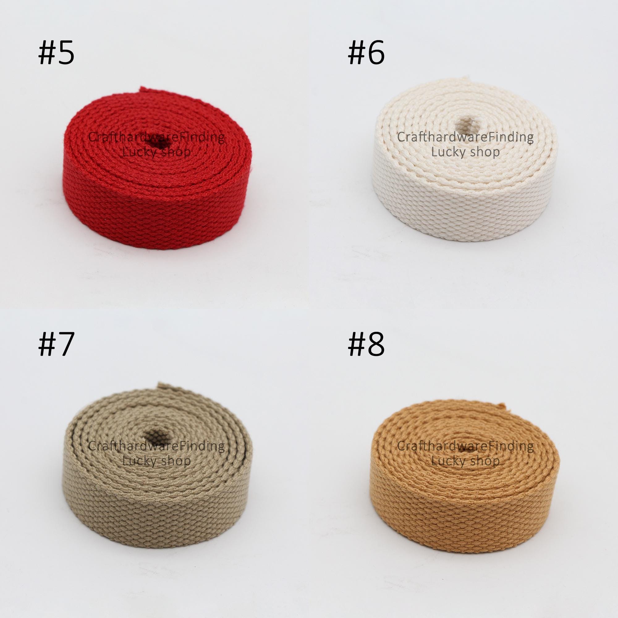 Cotton Webbing 1" Wide Webbing Bag Handles, Bag Strap for Tote Bag ...