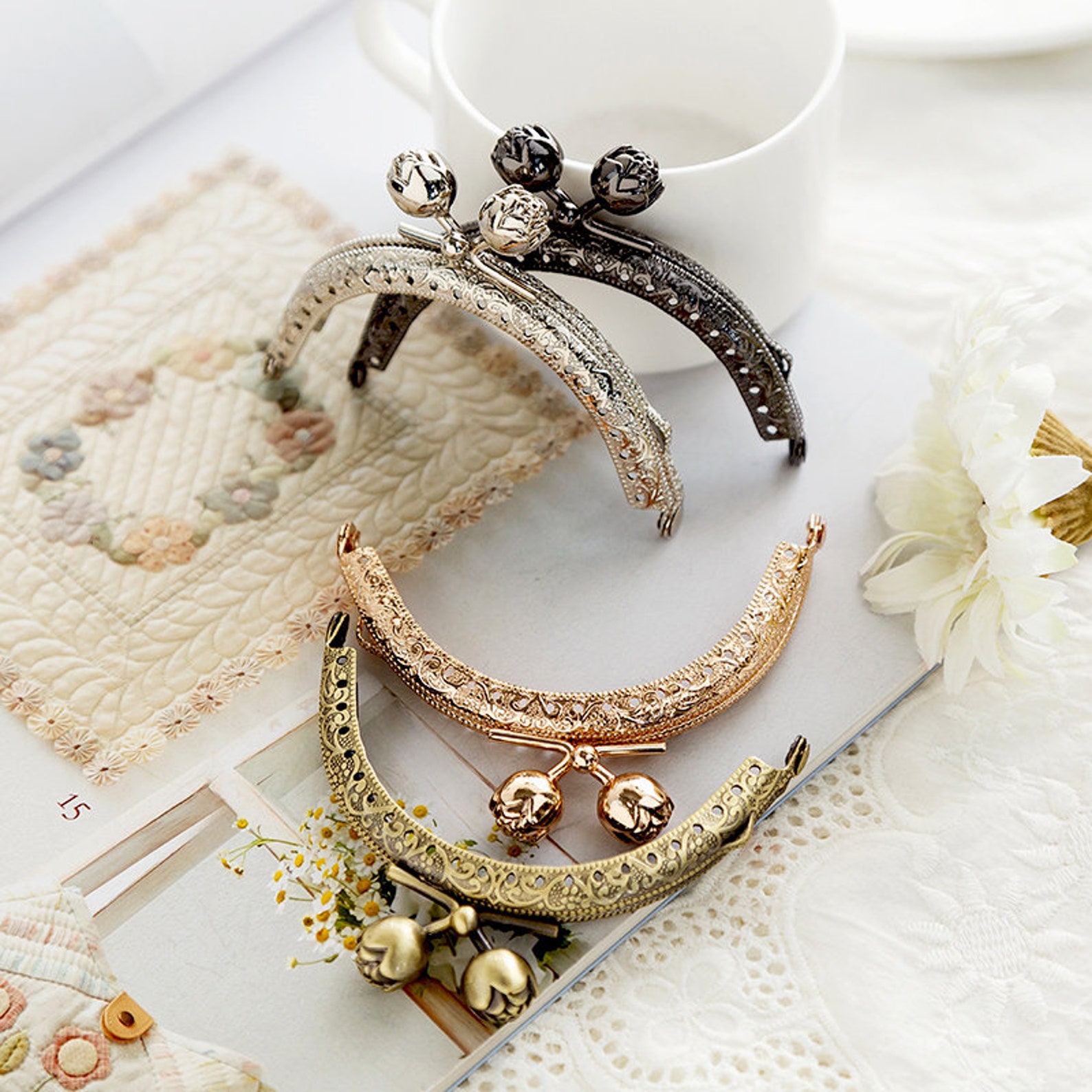 8.5cm3.3 In Small Purse Frame Bag Frame Clutch Frame Metal | Etsy