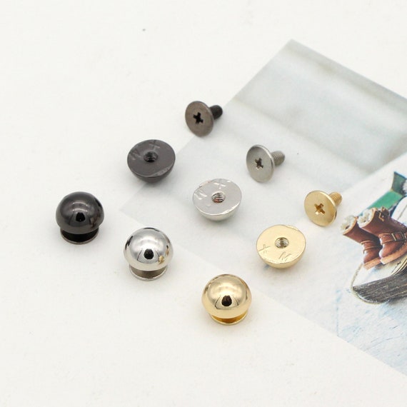 10set 10mm Screw Dome rivet Screw rivets screw back stud Purse | Etsy