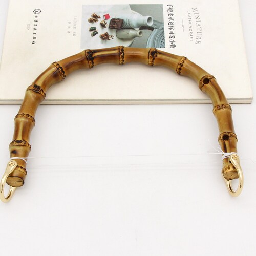 1pair Bamboo Handle Bamboo Purse Handle Bamboo Bag Handles - Etsy