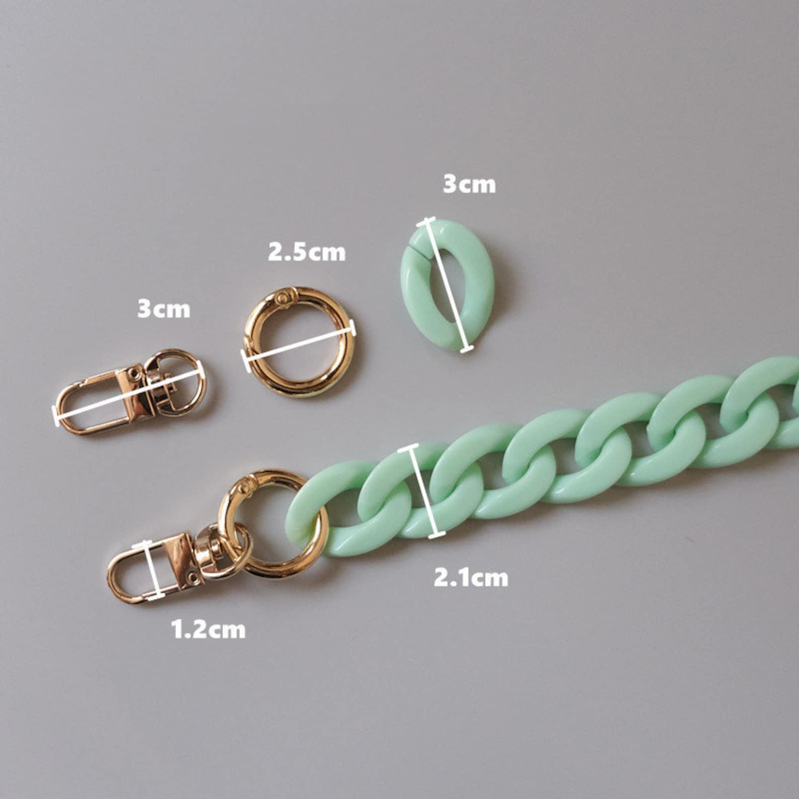 Acrylic Chain Bag Chain Purse Chain Bag Handle Bag Strap - Etsy