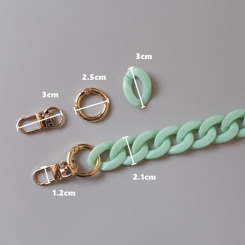 Acrylic Chain Bag Chain Purse Chain Bag Handle Bag Strap - Etsy
