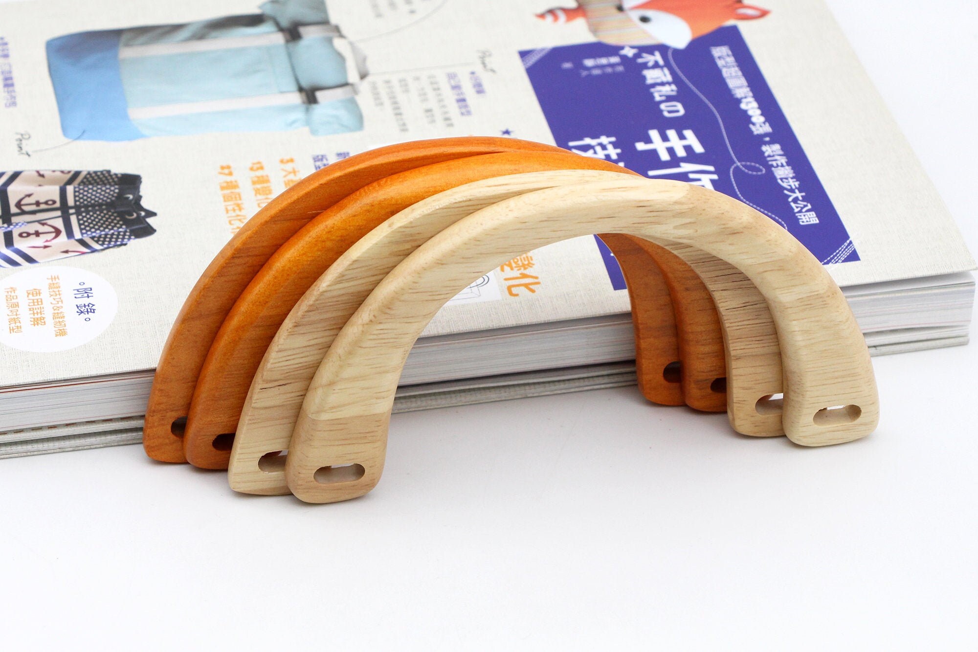 1pair Wooden Handle Bag Handle 158cm Handbag Handles Wood - Etsy